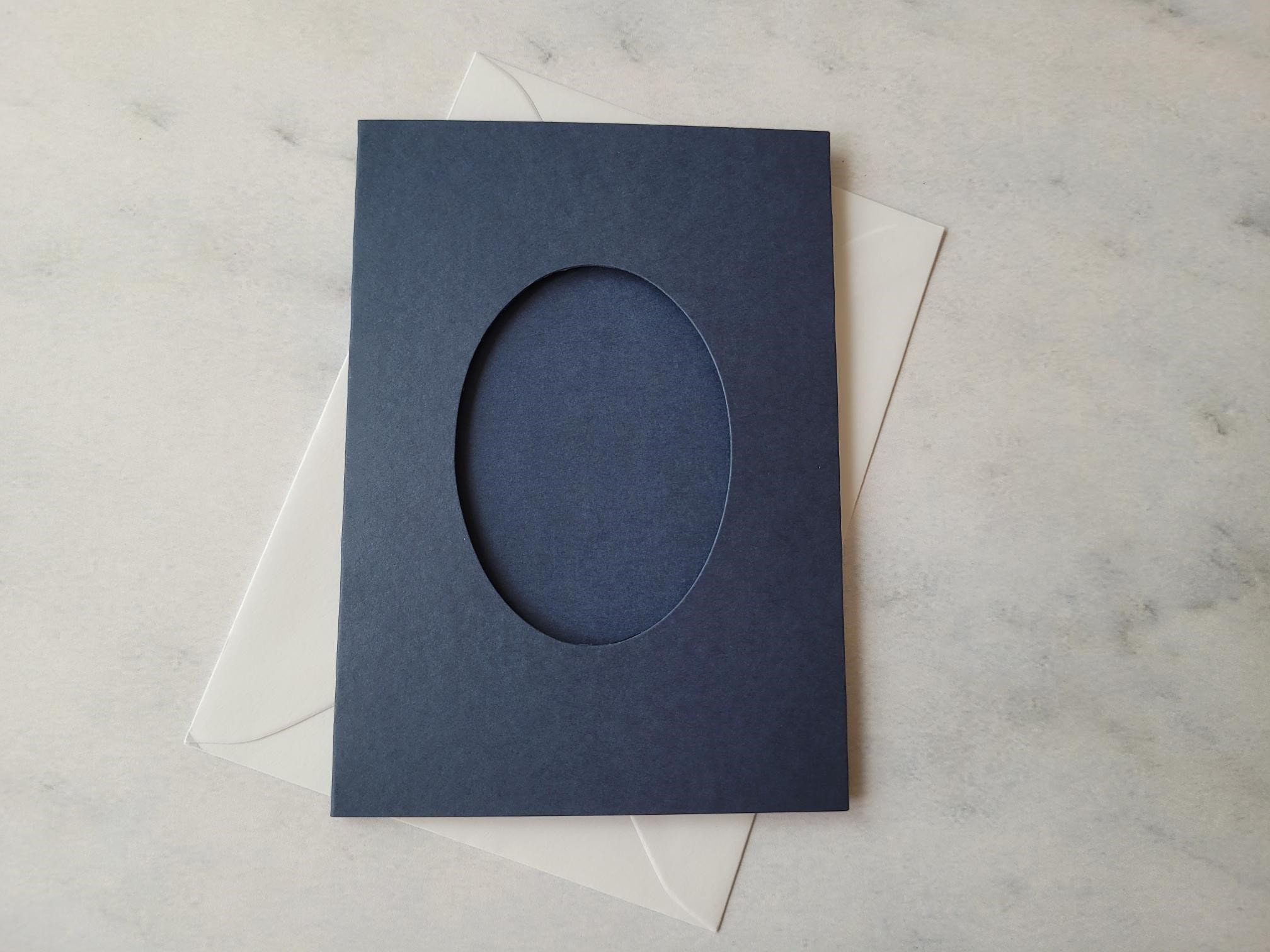 Oval Aperture Card Blanks and Envelopes A6 Size Cardmaking Cross Stitch ...