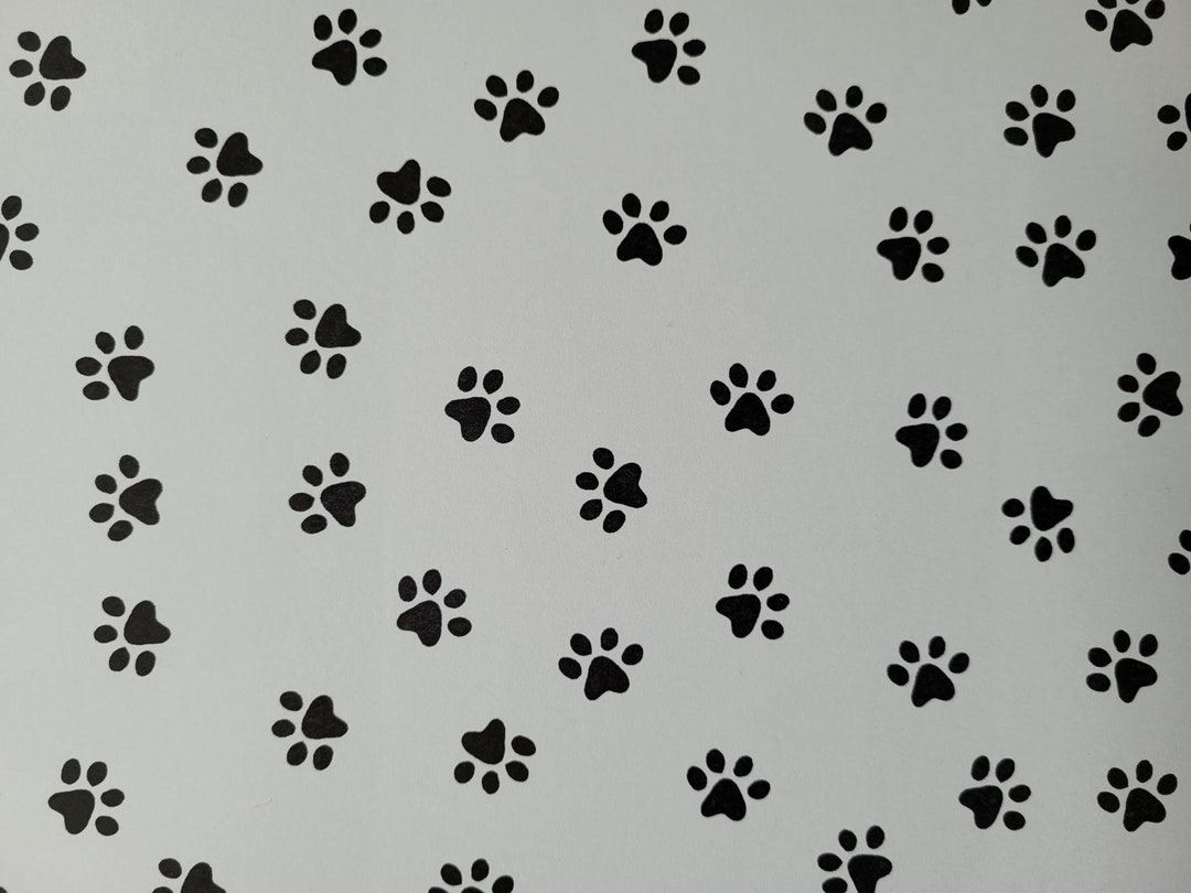 Background Card Paw Print A4 Size Pk 3 - Etsy