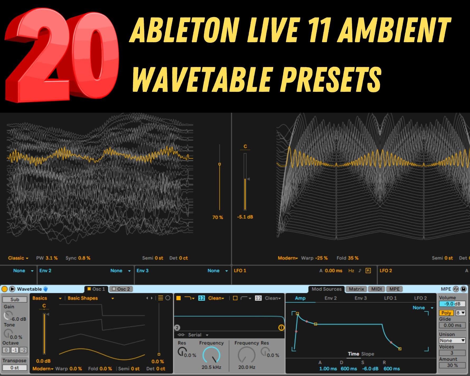 20 Ableton LIVE 11 Ambient Wavetable Presets (Download Now) - Etsy
