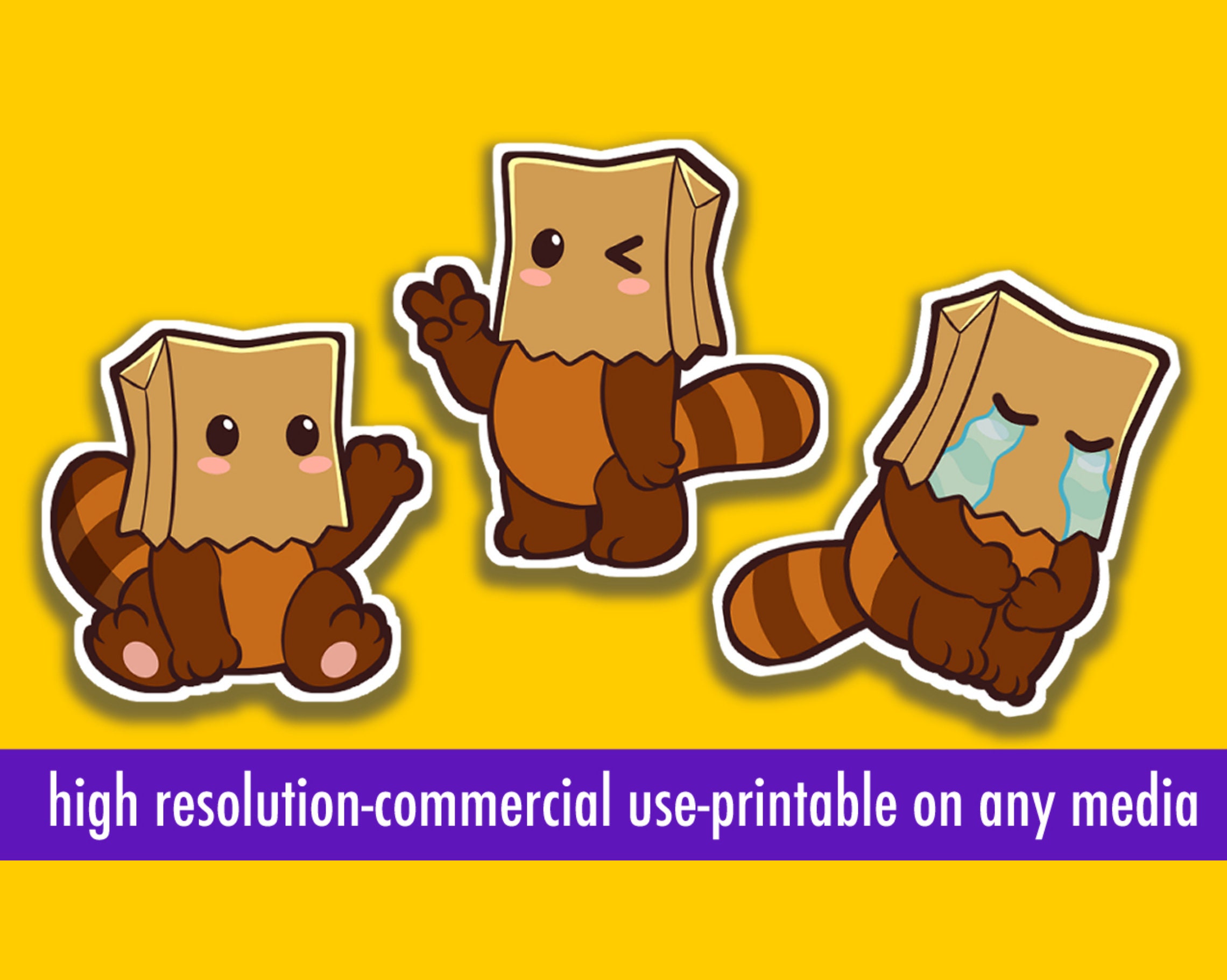 Custom Cute Kawaii Cute Stickers Kawaii Cute Chibi Kawaii Emotes ...