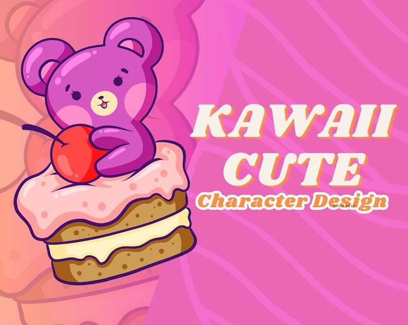 Custom Kawaii Sticker Kawaii Mascot Kawaii Custom Art Custom Chibi Cute ...