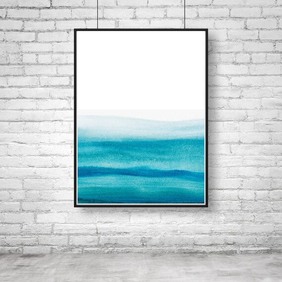 Poster Printable Poster Welle Wasser Natur Moderne Kunst - Etsy