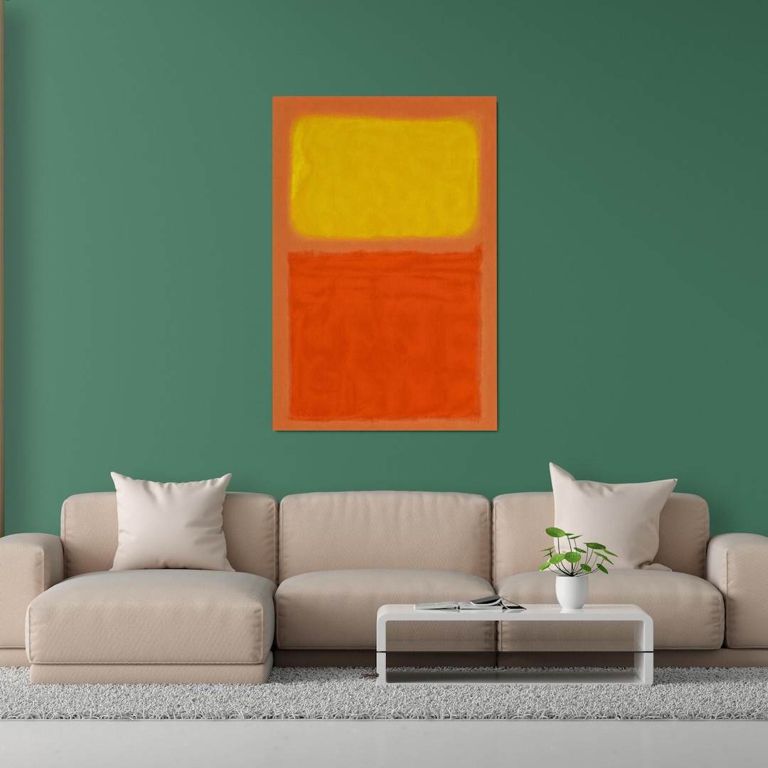 Mark Rothko Orange & Yellow, Rothko Reproduction, Abstract Art, Modern ...