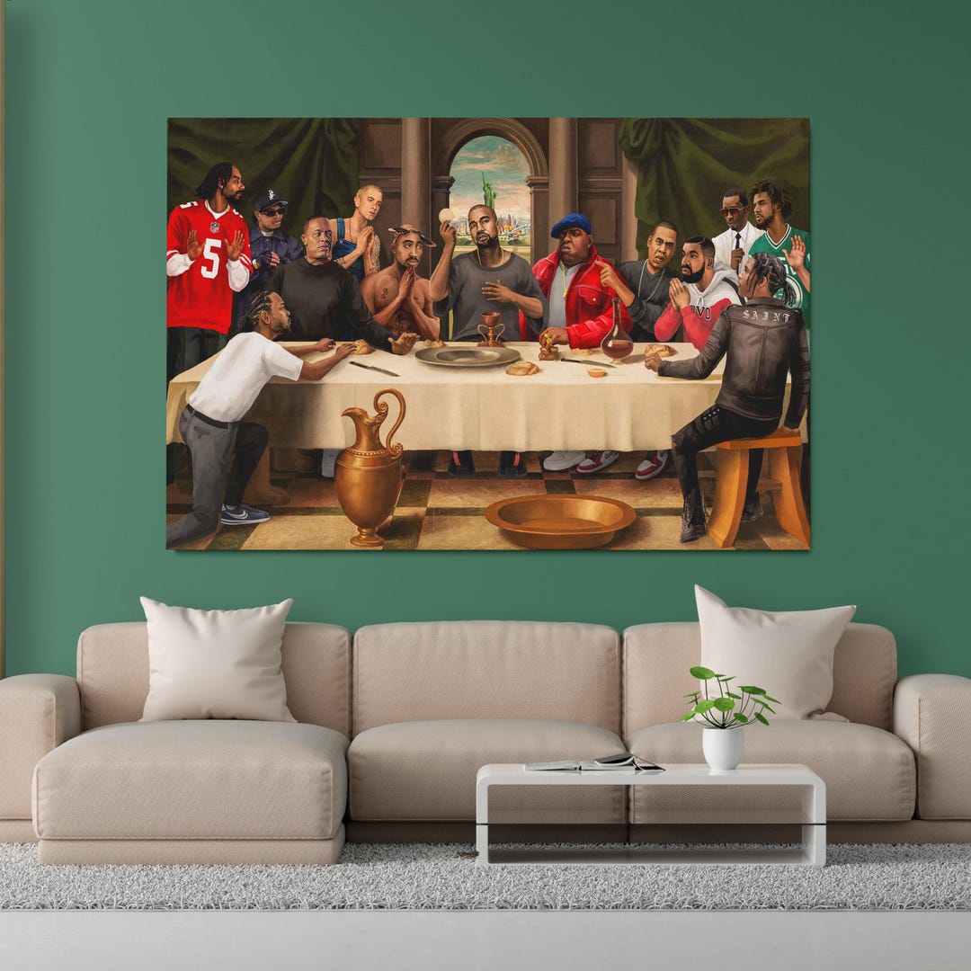 Last Supper Best Rappers of the History Art, Hip-hop Poster, Hiph-hop ...