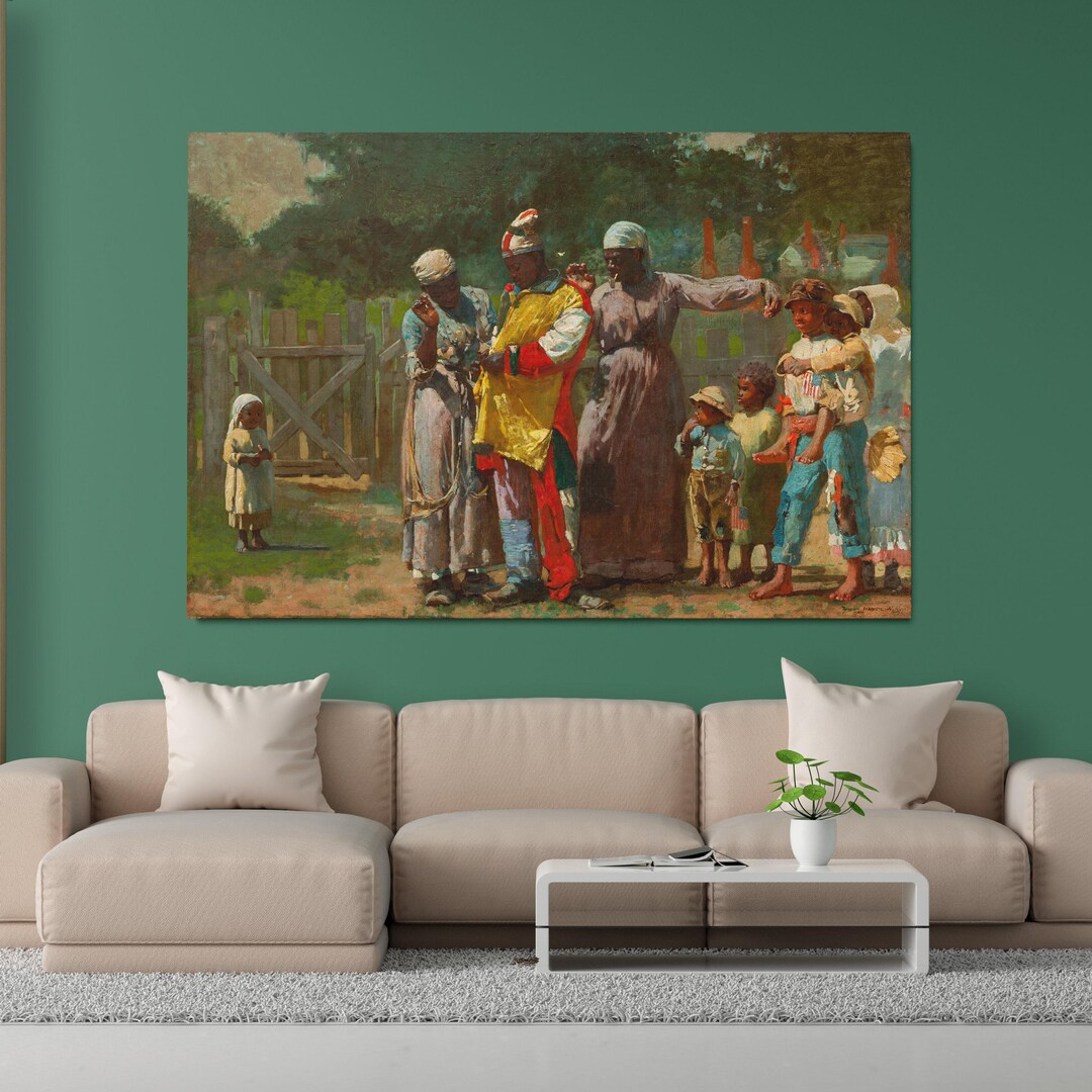 WINSLOW HOMER - Dressing for the Carnival (c. 1877), 19th Century ...