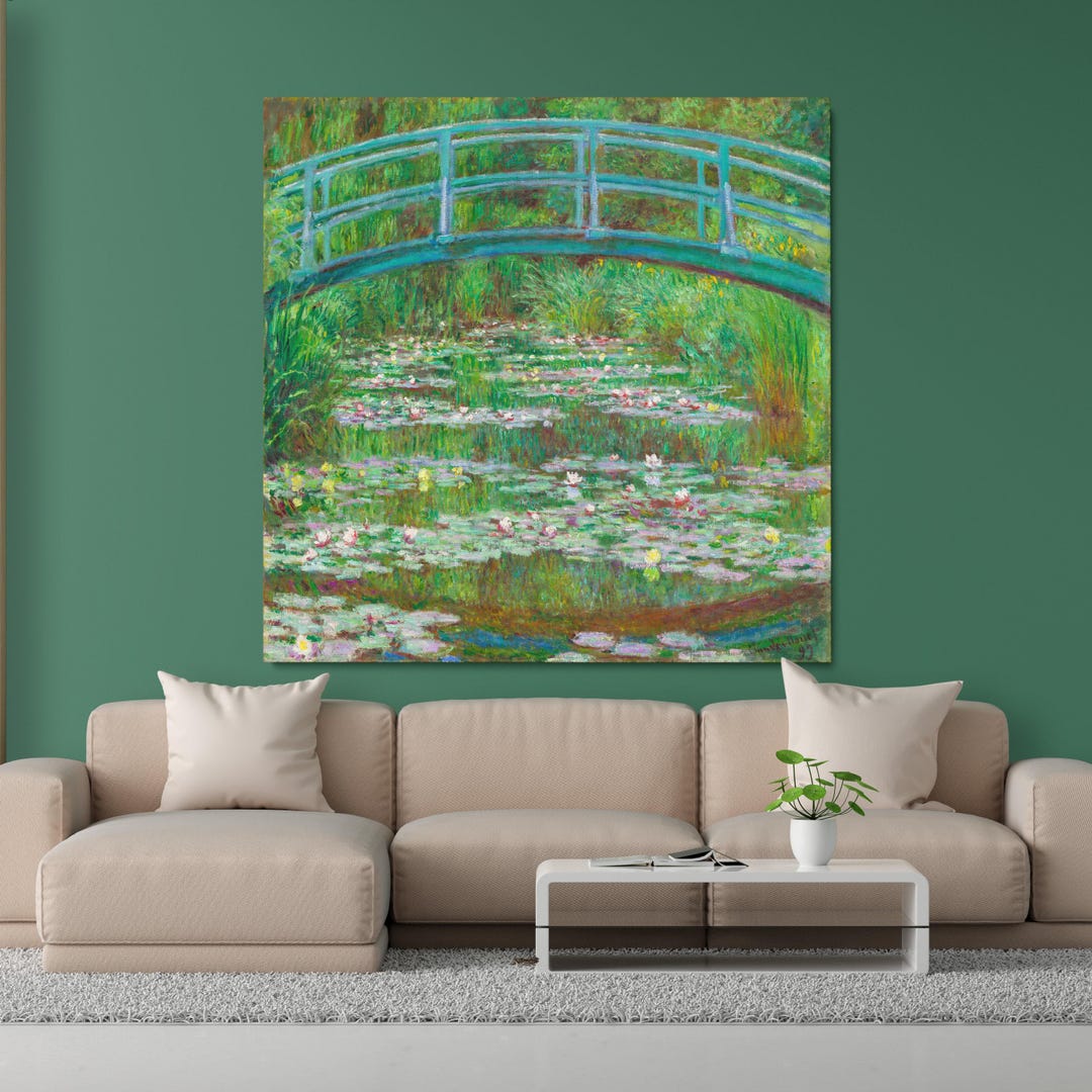 CLAUDE MONET - the Japanese Footbridge (c. 1899), 19th Century, Flowers ...
