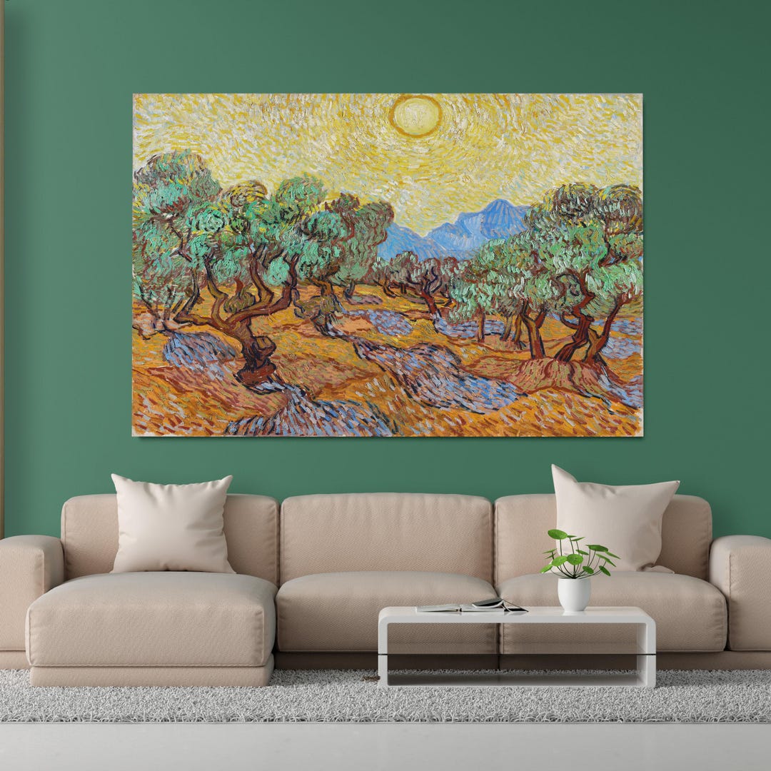 VINCENT VAN GOGH - Olive Trees (c. 1889) Post-impressionism Art, 19th ...