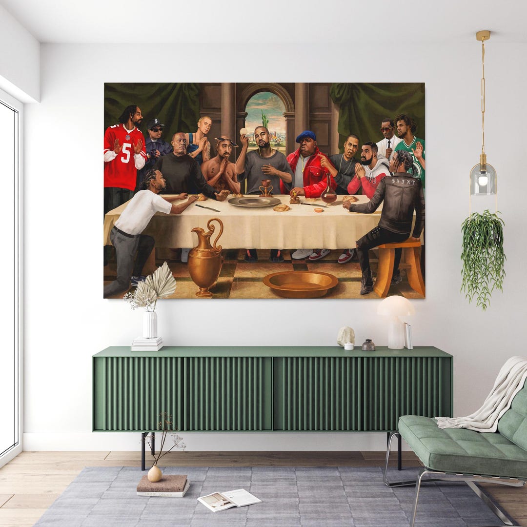Last Supper of the Best Rappers in History Hip-hop Legend Art, High ...
