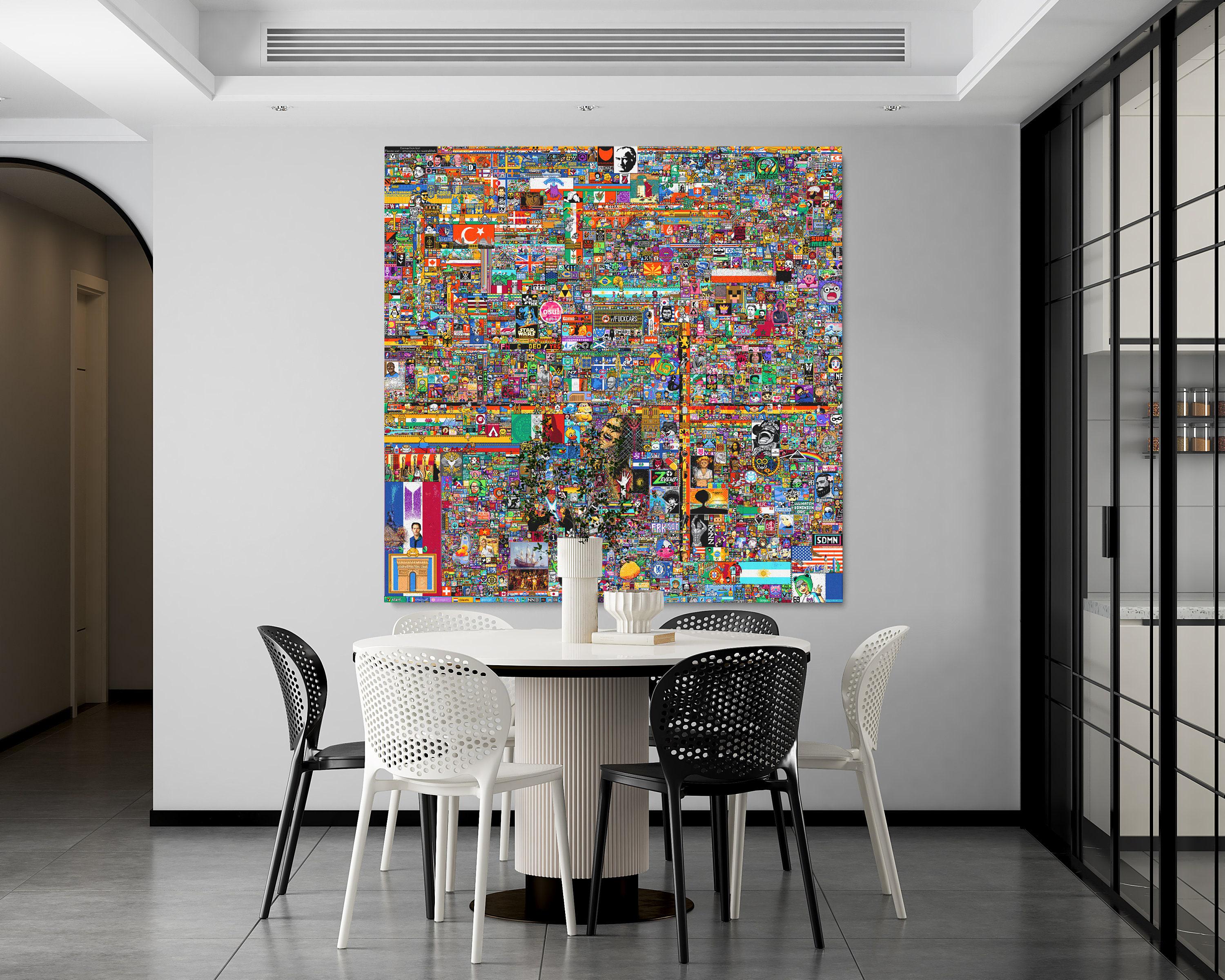 Reddit R/place 2022 Final Image Wall Art, Rplace, Pixel Wars, Reddit ...