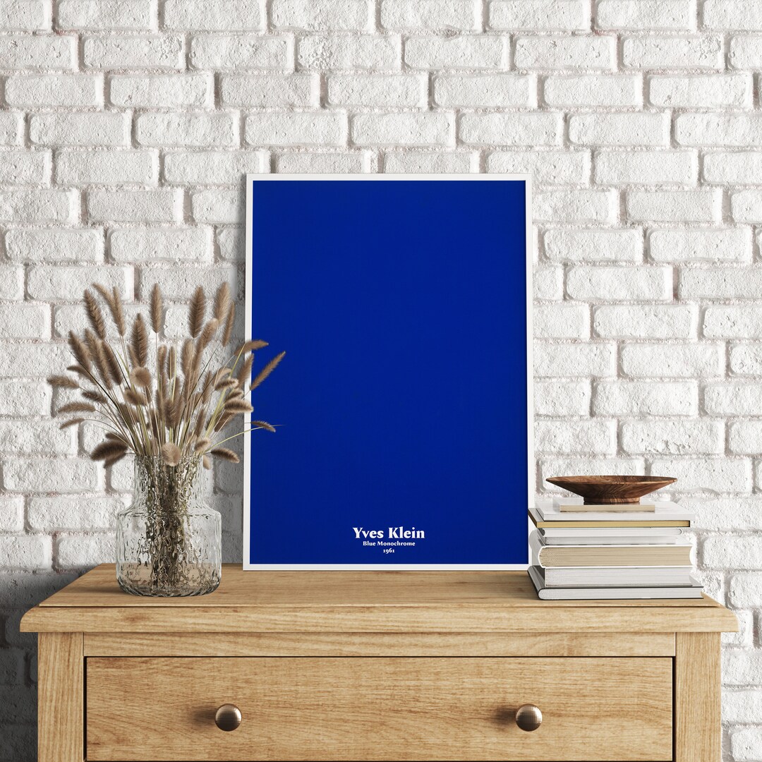 Yves Klein Monochrome Blue Poster 1961 Pontone Colour Exhibition Poster ...