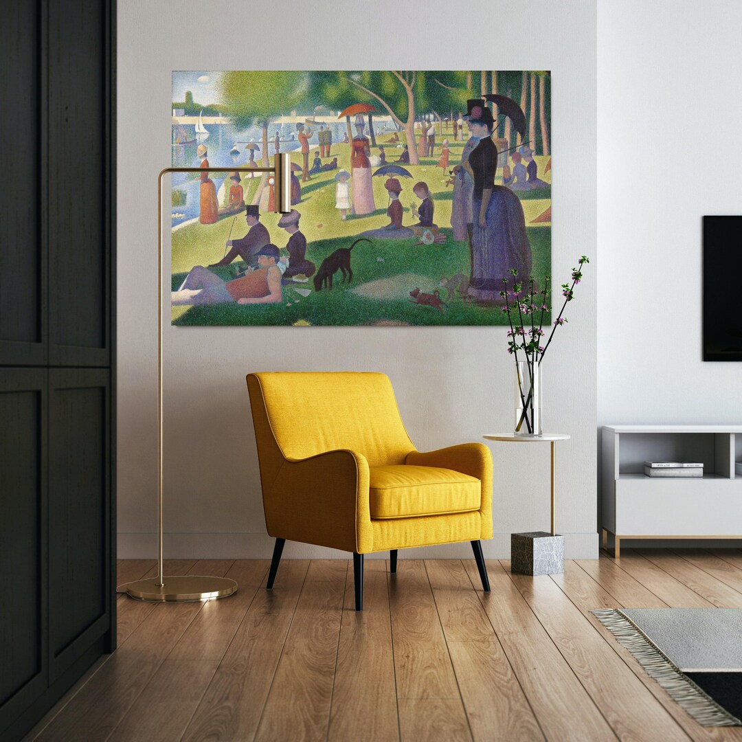 GEORGES SEURAT - Sunday Afternoon on La Grande Jatte (c. 1886), Antique ...