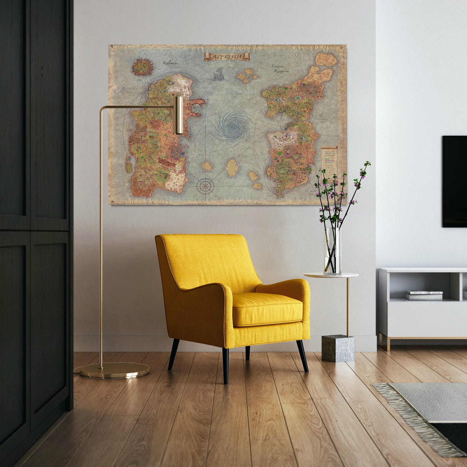 World of Warcraft, Detailed Map, World Map, Tabletop, WOTLK, Wrath of ...