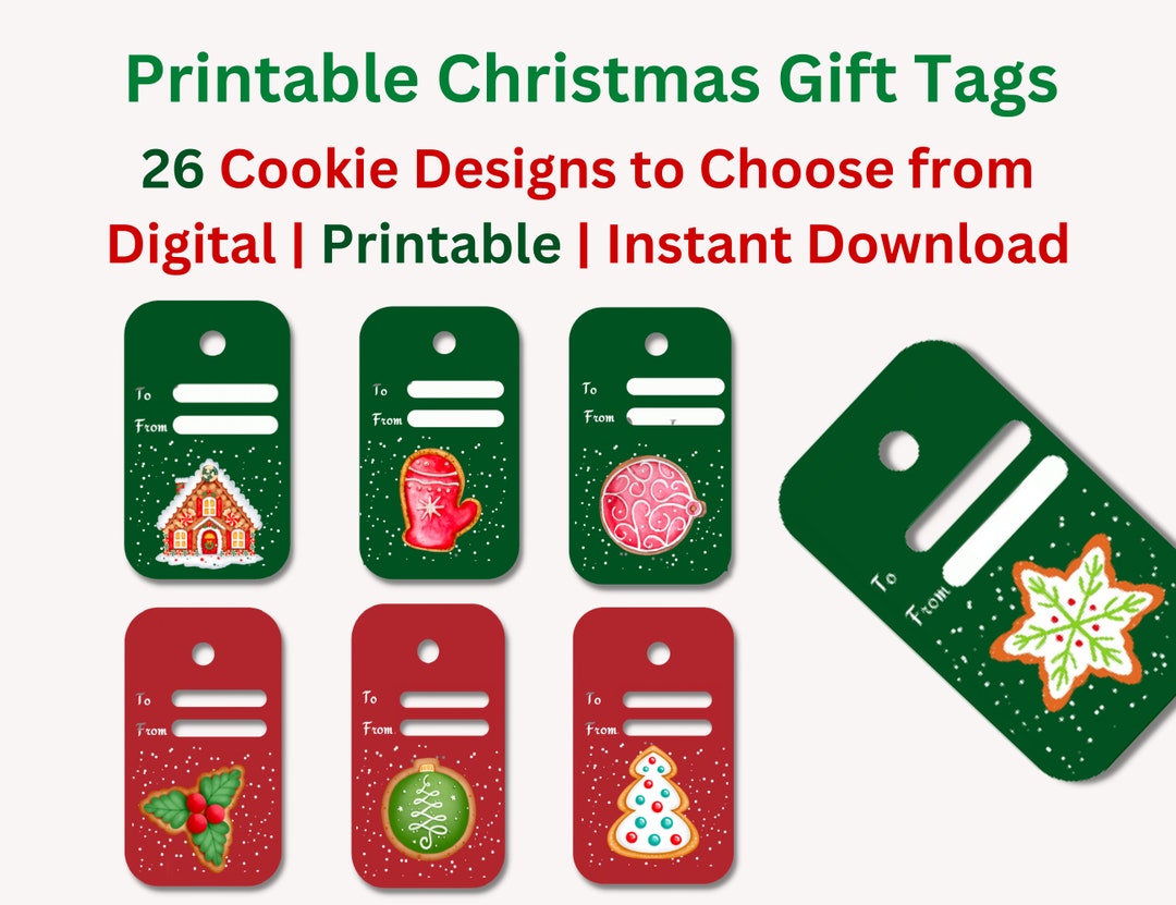 Printable Holiday Labels, DIGITAL DOWNLOAD, Merry Christmas Labels ...
