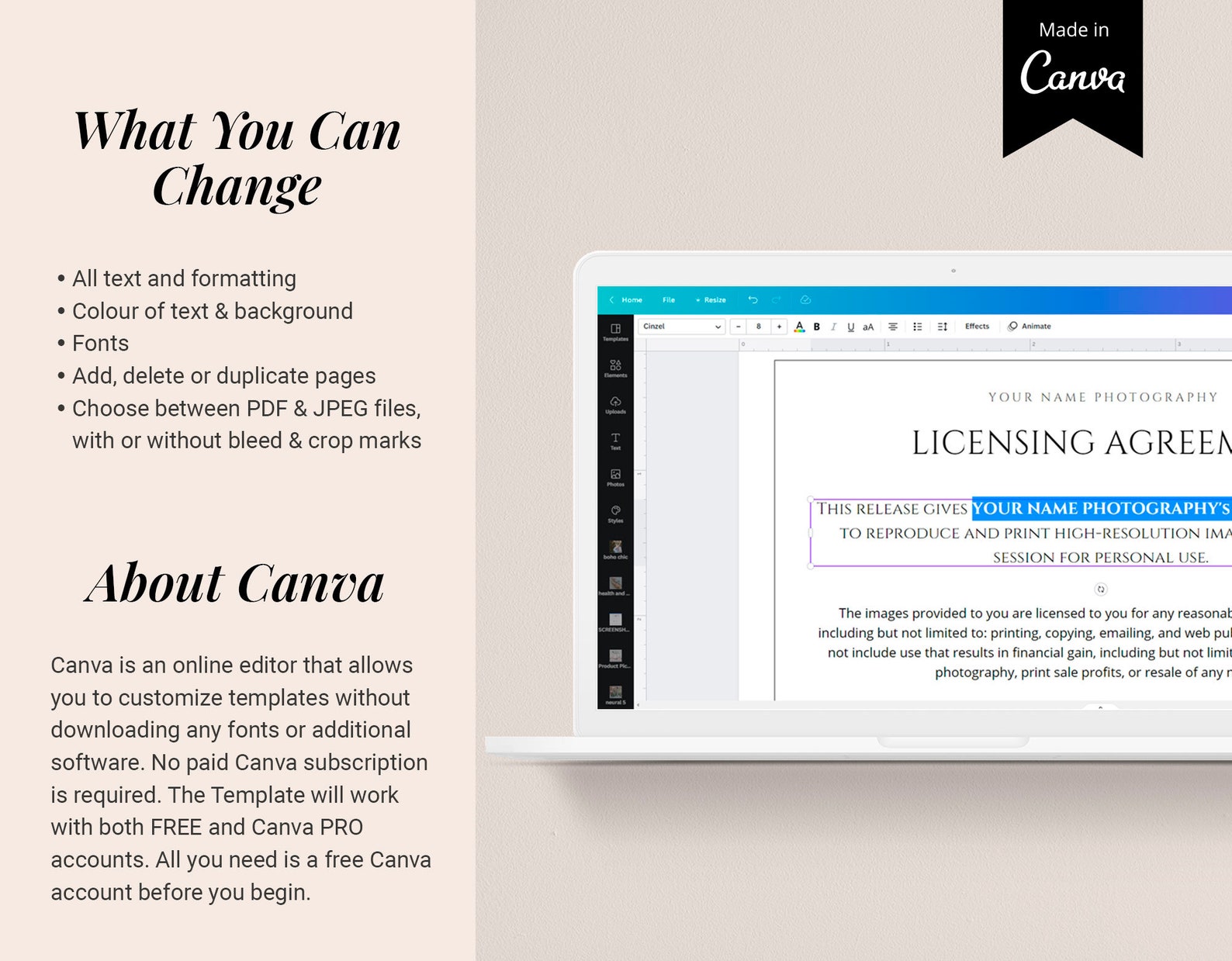 Print Release Template 5x5 Card Photography Release Form - Etsy
