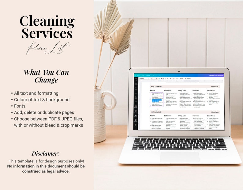 Cleaning Service Pricing List Editable Clean Price List - Etsy Cleaning Service Pricing List Editable Clean Price List - Etsy