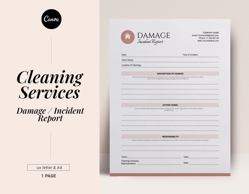 6 Editable Cleaning Services Forms BUNDLE Cleaning Services - Etsy