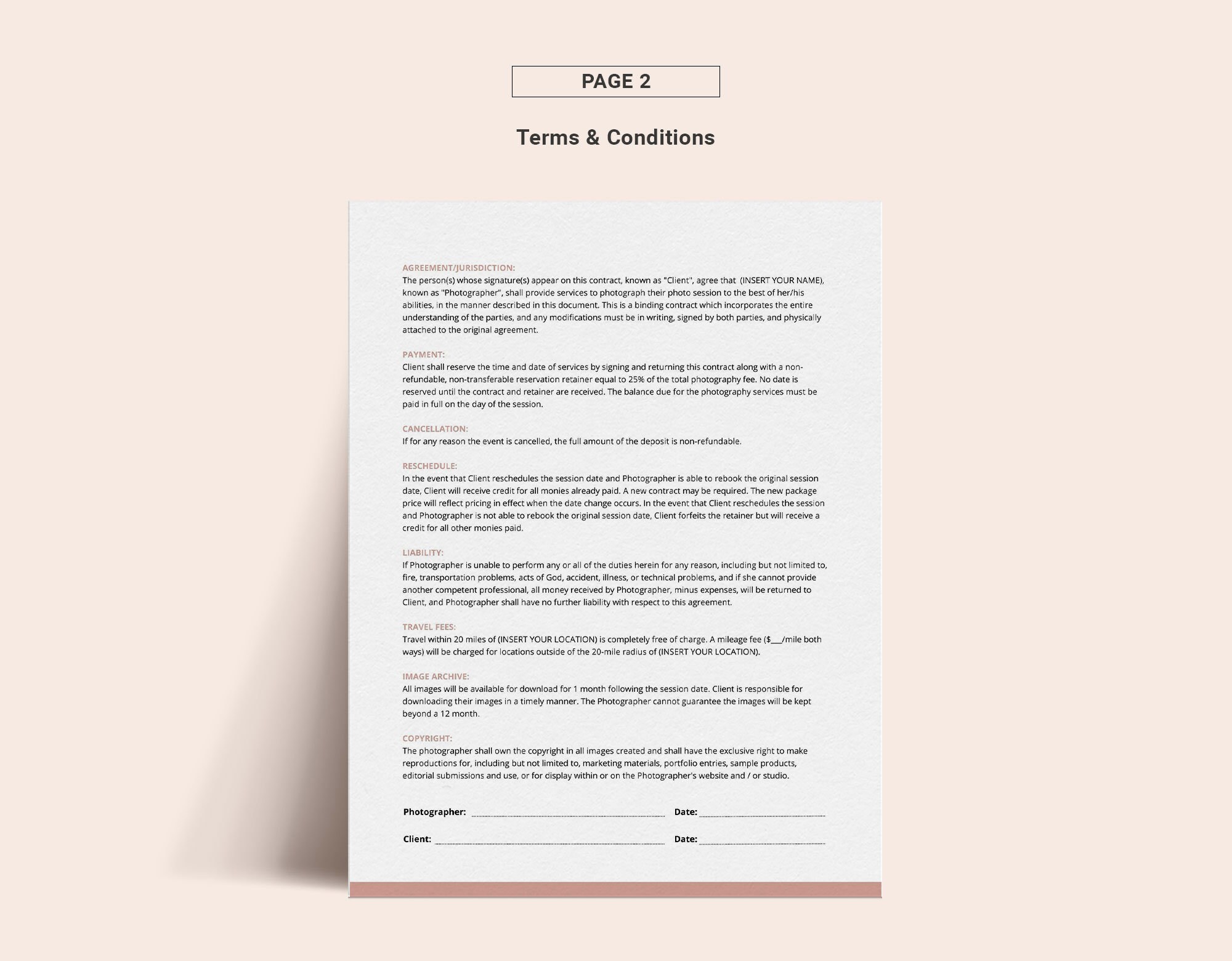 Technical Agreement Template