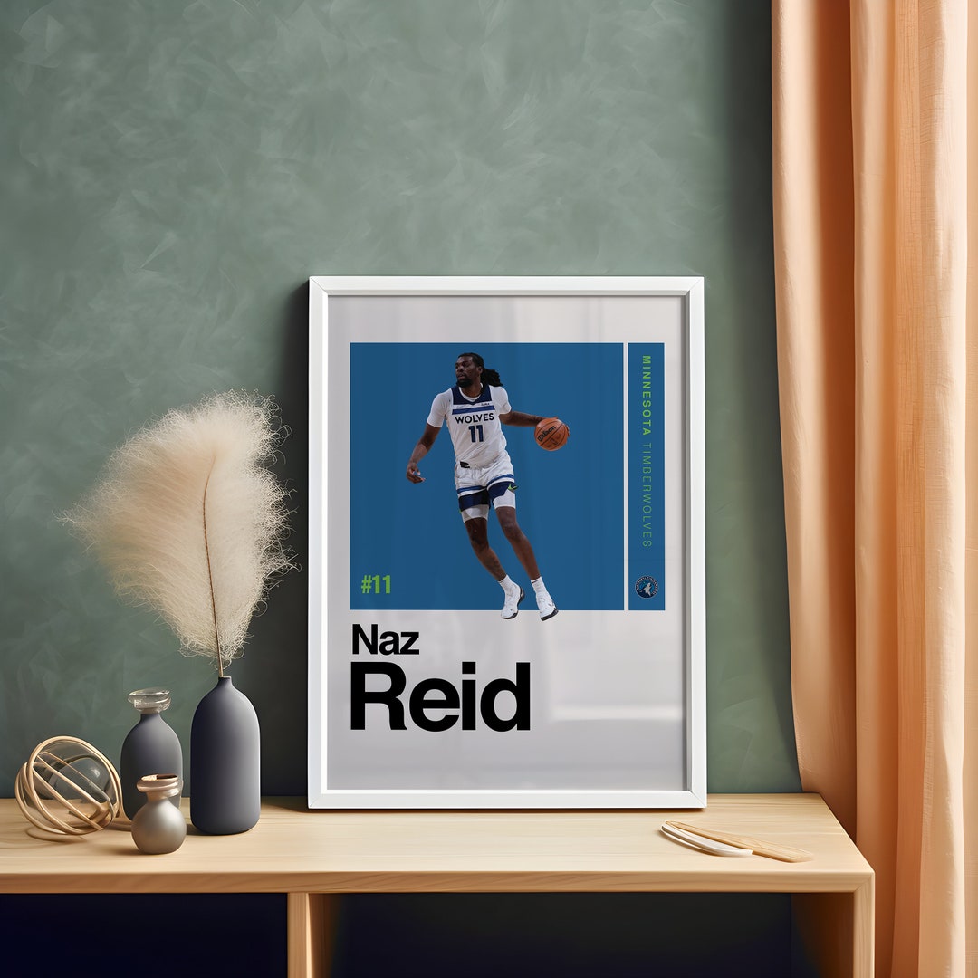 Naz Reid Poster NBA Gift for Him Bedroom Art Office Wall Art Graphic ...