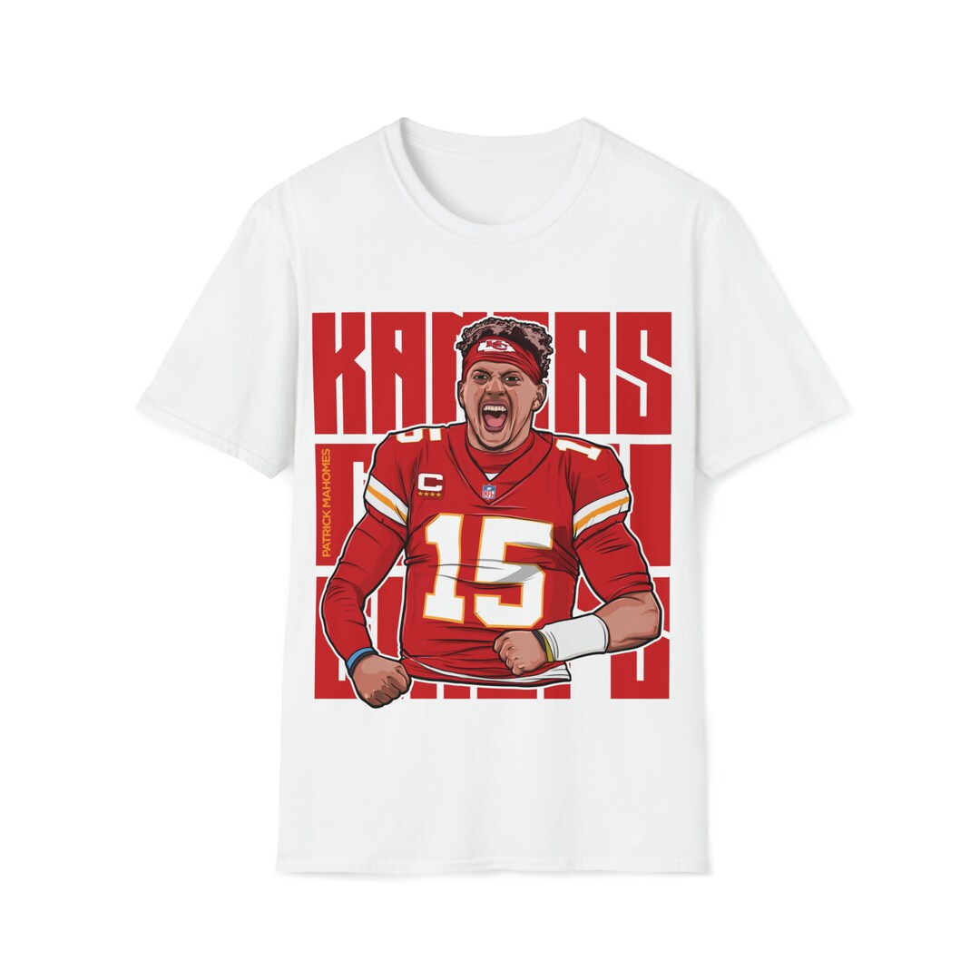 Patrick Mahomes T Shirt Design Illustration Kansas City Chiefs Gift for ...