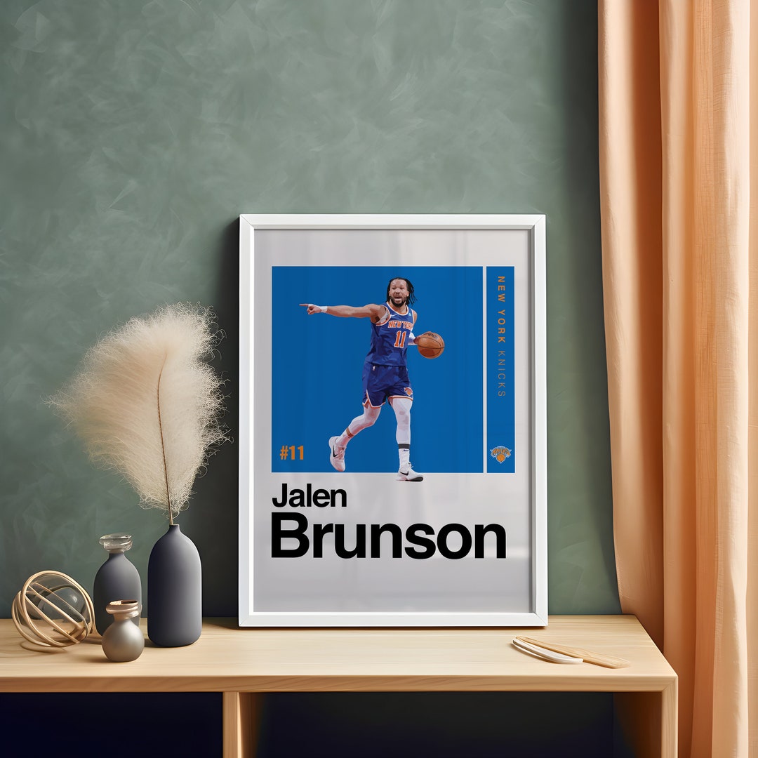 Jalen Brunson Poster NBA Gift for Him Bedroom Art Office Wall Art ...