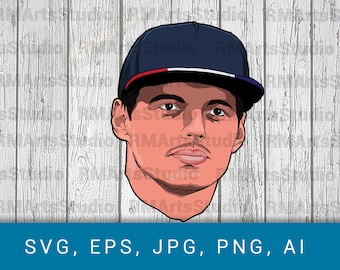 Max Verstappen Svg - Etsy UK