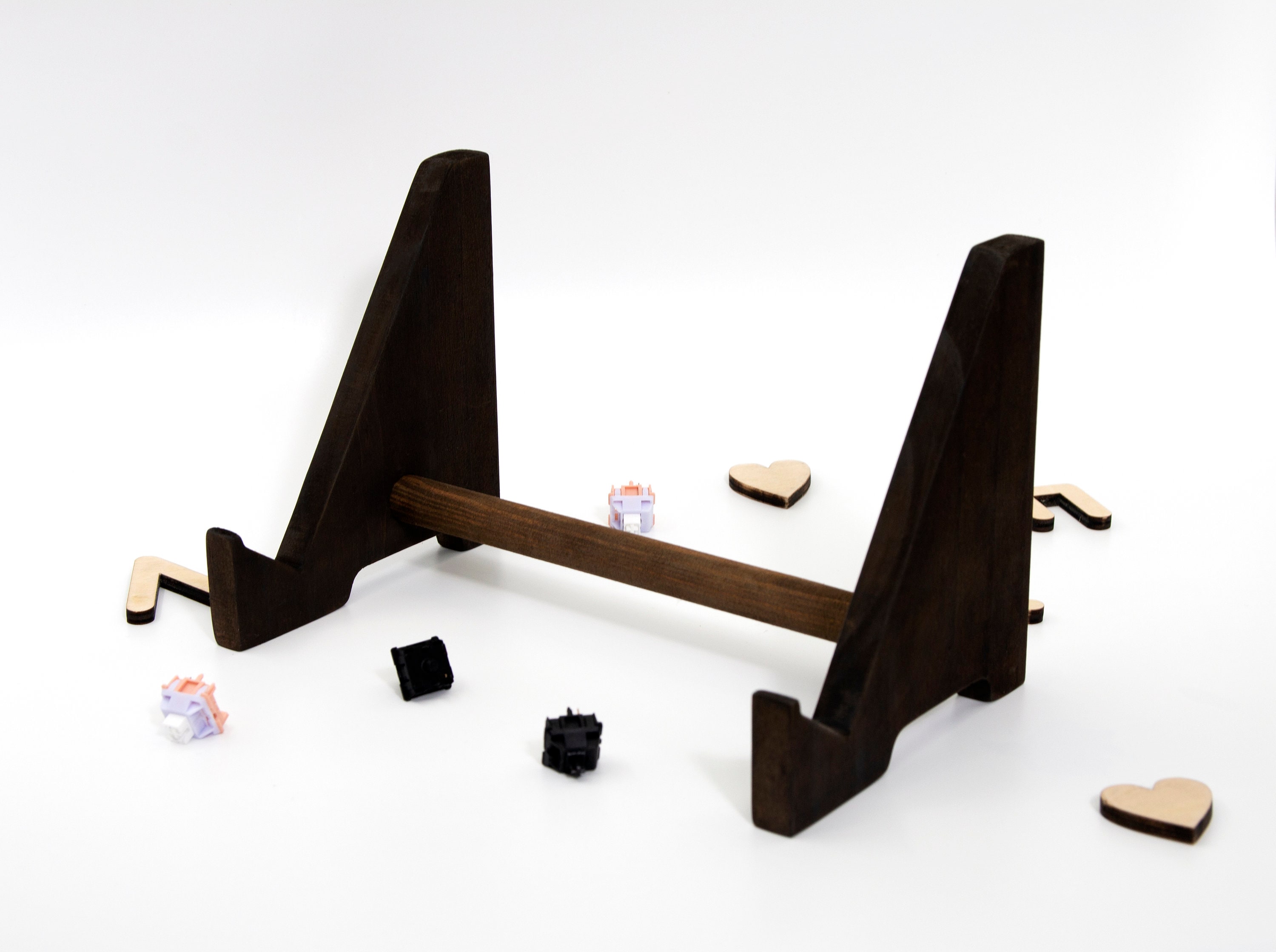 Mechanical Keyboard Wood Stand, Desk Accessories, Keyboard and Wrist ...