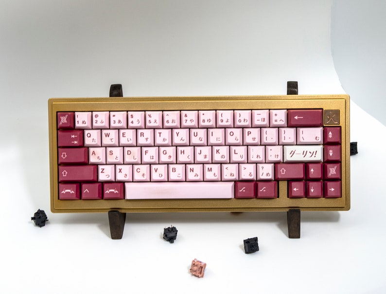 Mechanical Keyboard Wood Stand, Desk Accessories, Keyboard and Wrist ...