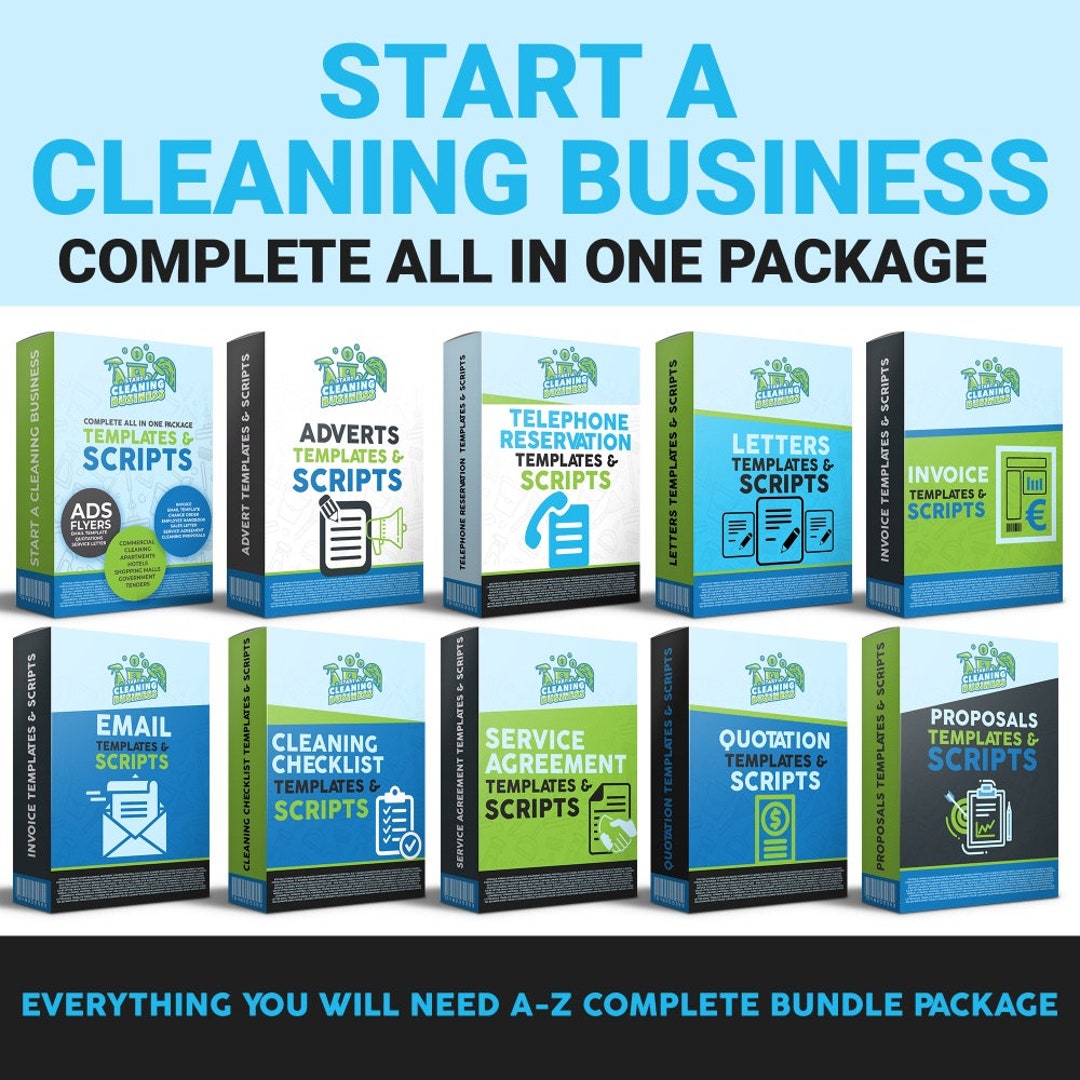 Cleaning Business Start-up Package: Templates & Scripts (digital ...