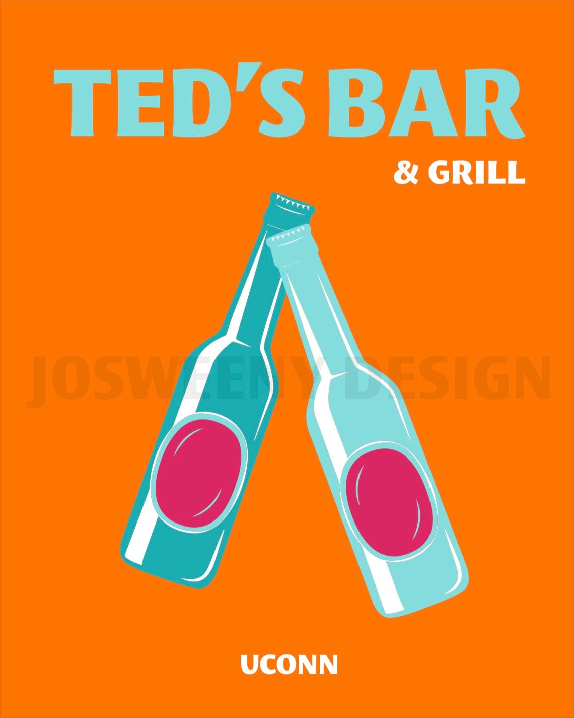 Uconn Prints, Uconn Posters, Travel Poster Prints, Preppy Room Decor ...