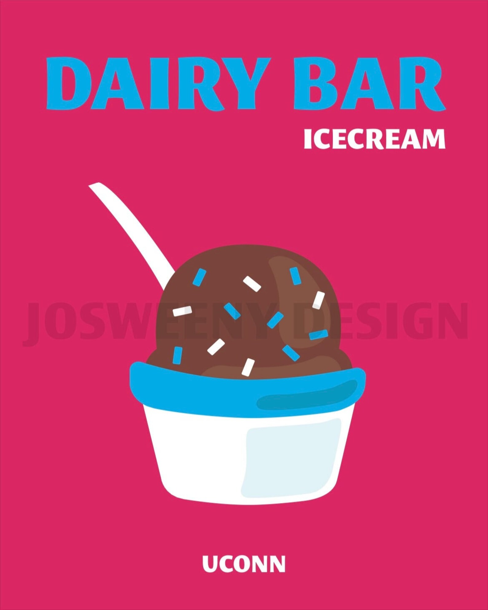 Uconn Prints, Uconn Posters, Travel Poster Prints, Preppy Room Decor ...