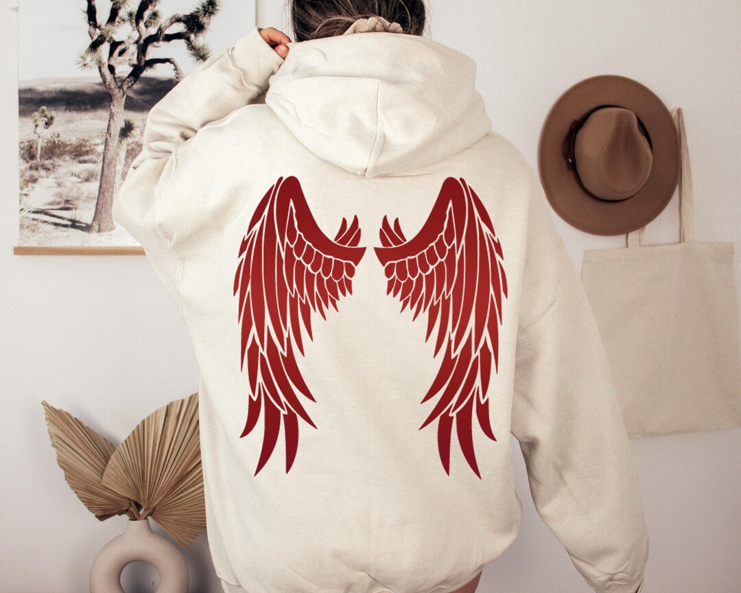 Angel Hoodie, Aesthetic Hoodie, Wings Hoodie, Trendy Hoodies, Design on ...