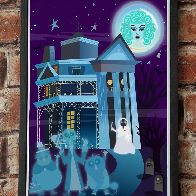Haunted Mansion Poster - Etsy