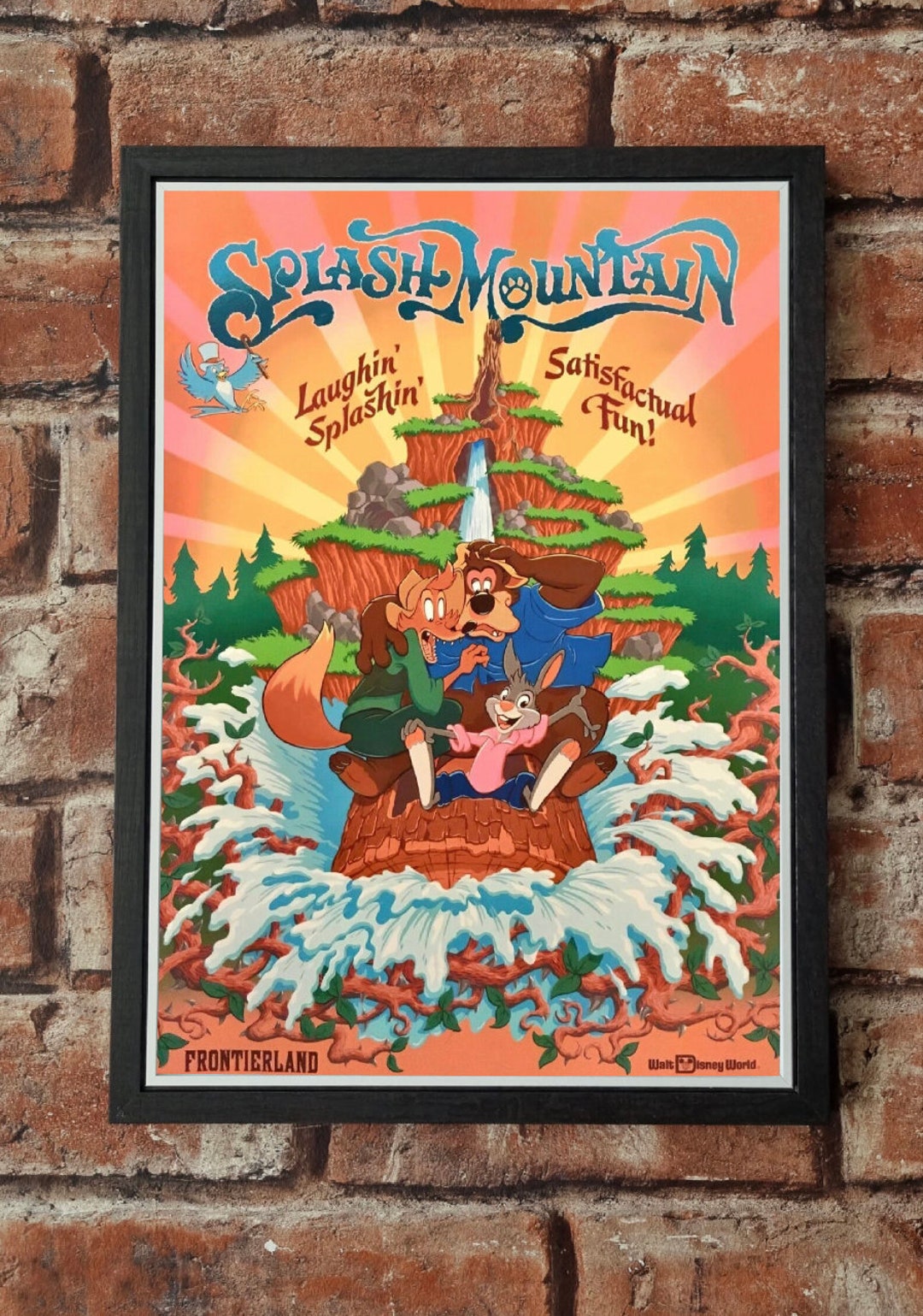 Disney Splash Mountain Log Flume Poster Brer Rabbit Song of the South ...