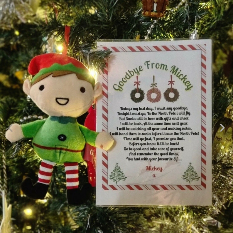 Elf Letters Personalised Arrival Letter Christmas I'm Back Elf Welcome ...