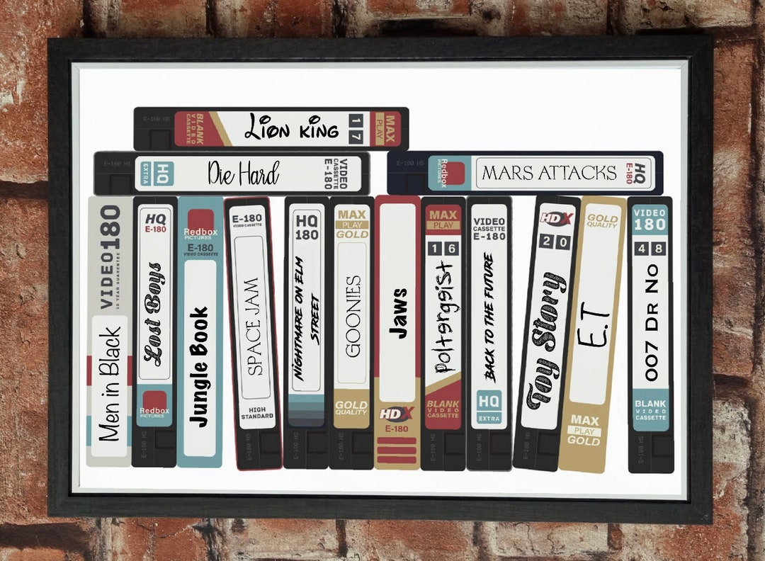 Personalised VHS Tape Poster Custom Retro Movie Print - Etsy