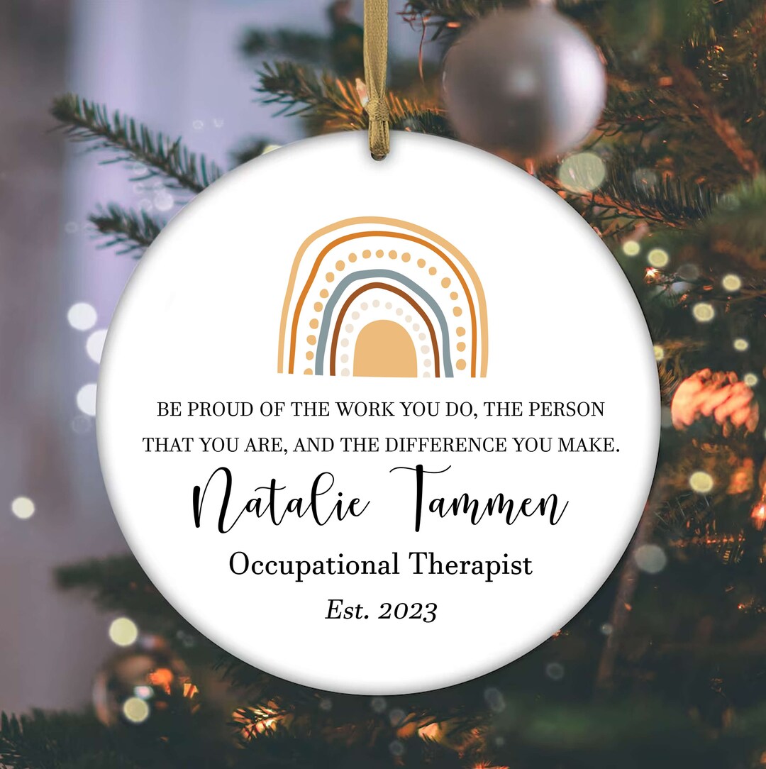 Custom Occupational Therapy Christmas Ornament OT Christmas - Etsy
