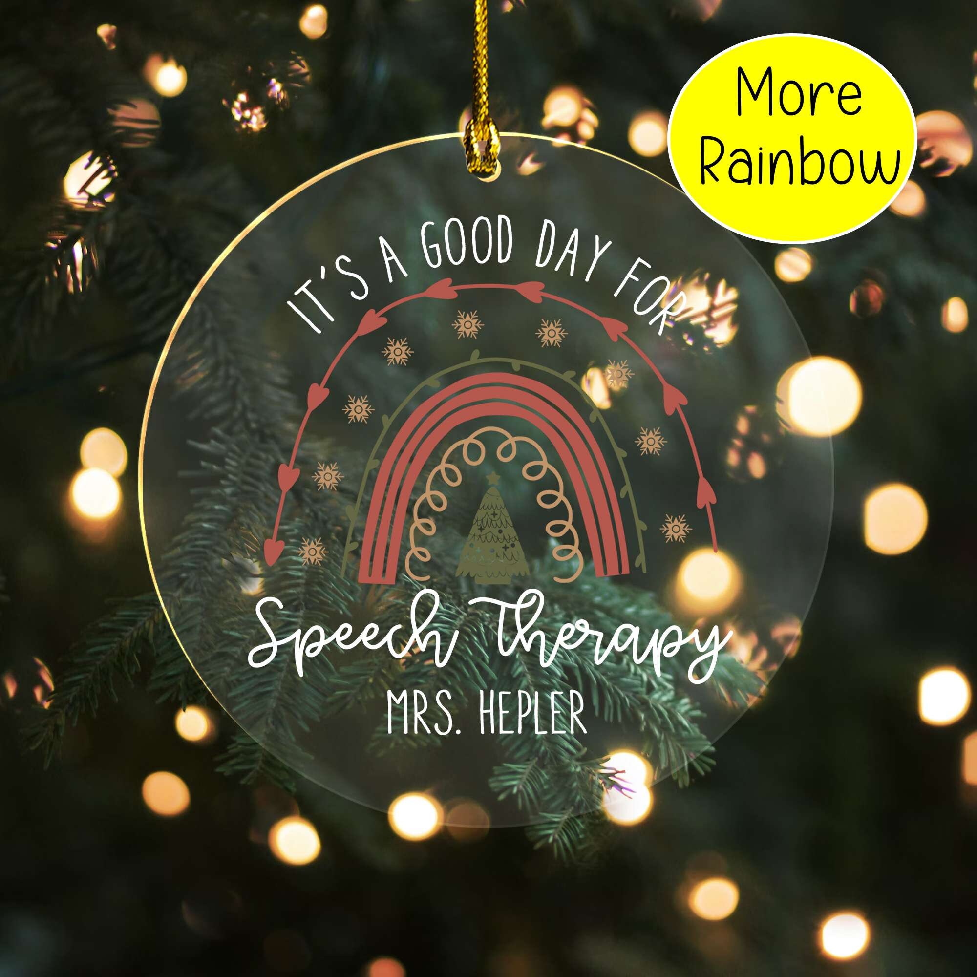 It's A Good Day for Speech Therapy Acrylic Ornament - Etsy