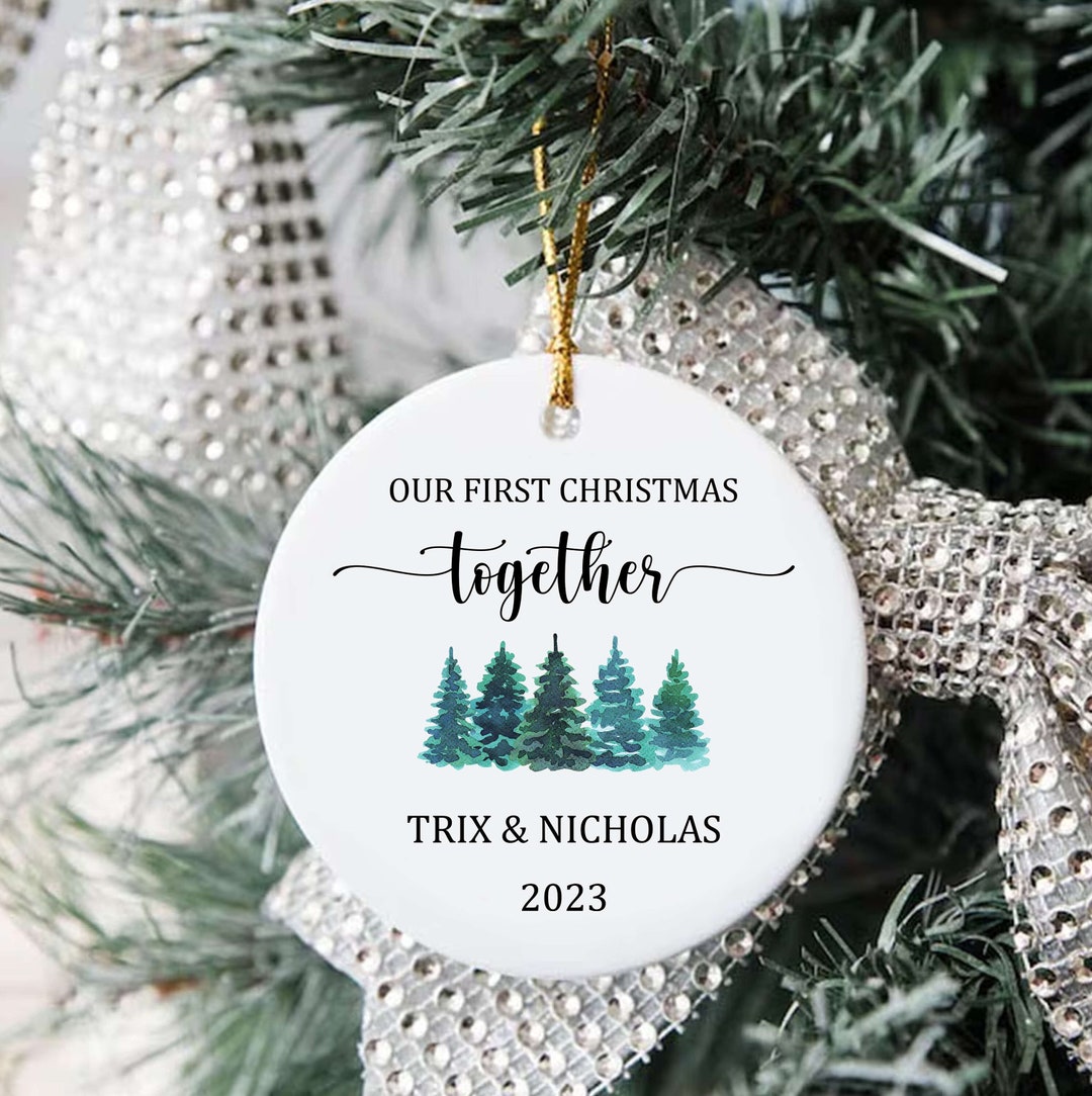 Custom Our First Christmas Together Ornament Custom Couples - Etsy