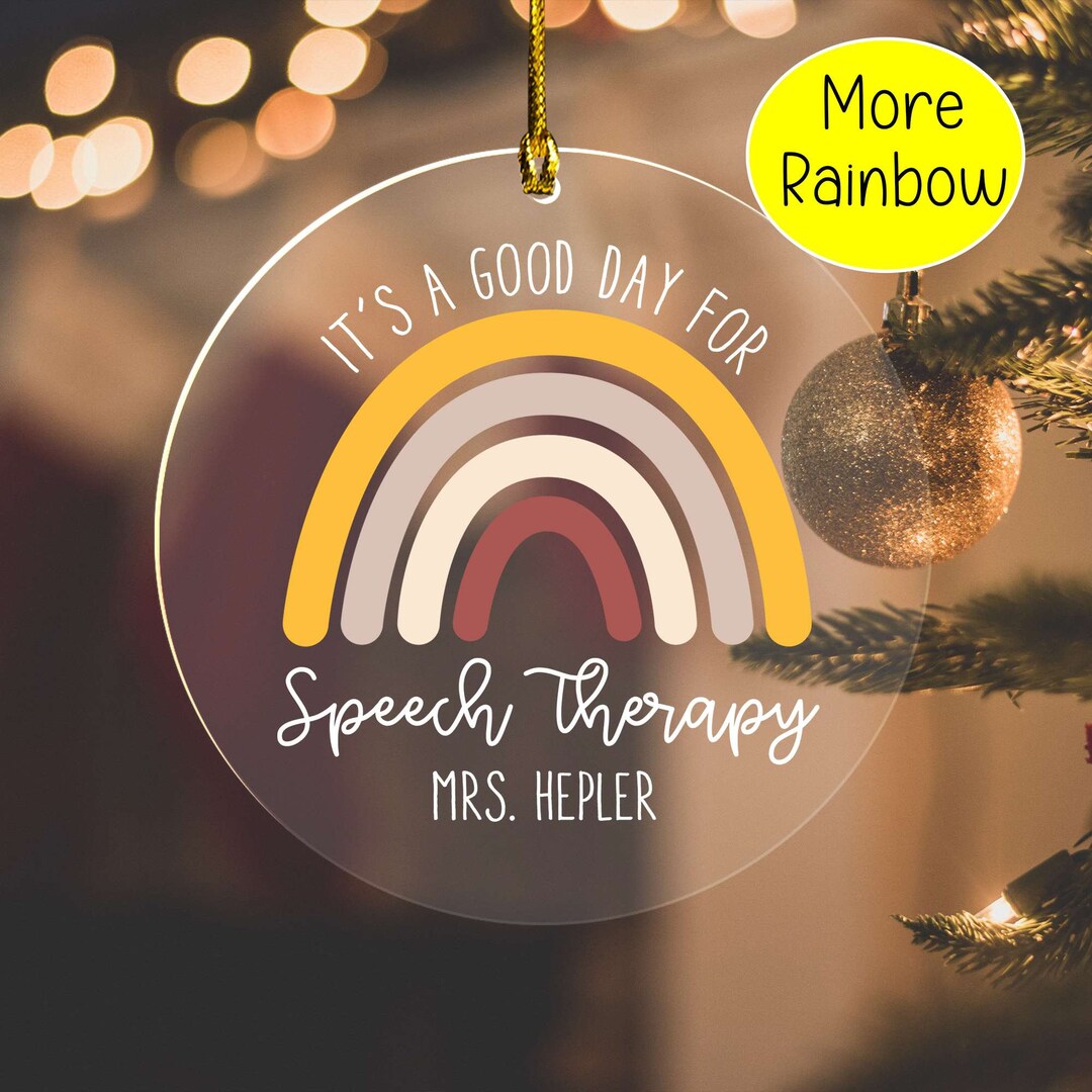 It's A Good Day for Speech Therapy Acrylic Ornament - Etsy