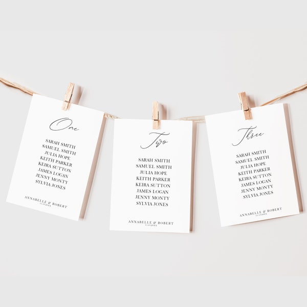 4x6 Table Seating Charts - Etsy