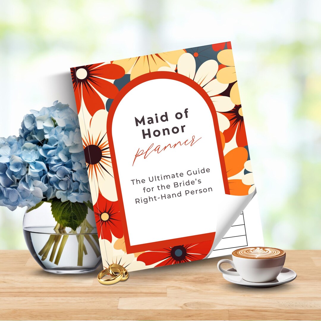 Maid of Honor Guide – Wedding Party Planner, Printable MOH Duties List ...
