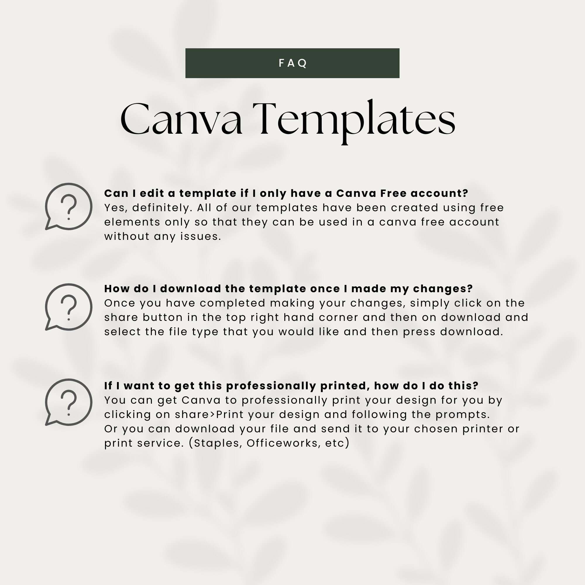 Wedding Reception Program Agenda, Order of Service, Modern Minimalist ...