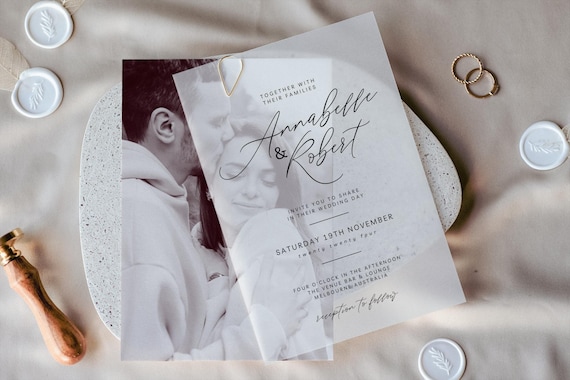 Diy vellum wedding invitations 60 photos - Astyledwedding.com