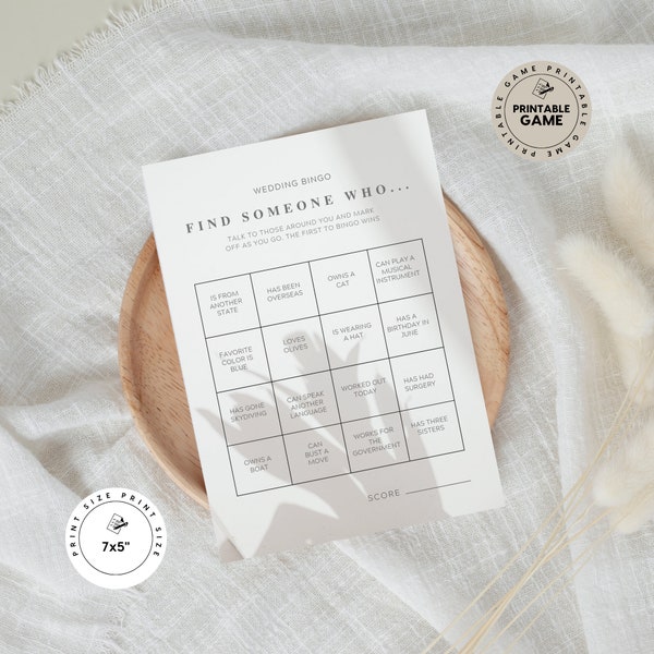 Find Someone Who Game - Etsy