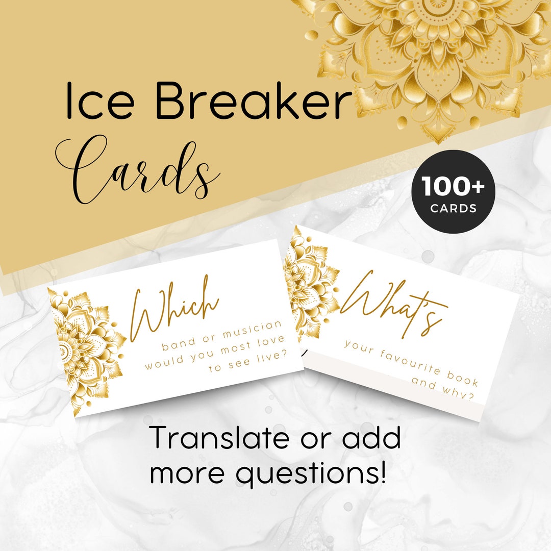 Games for Cocktail Hour, Wedding Ice Breakers Bundle, Conversation ...
