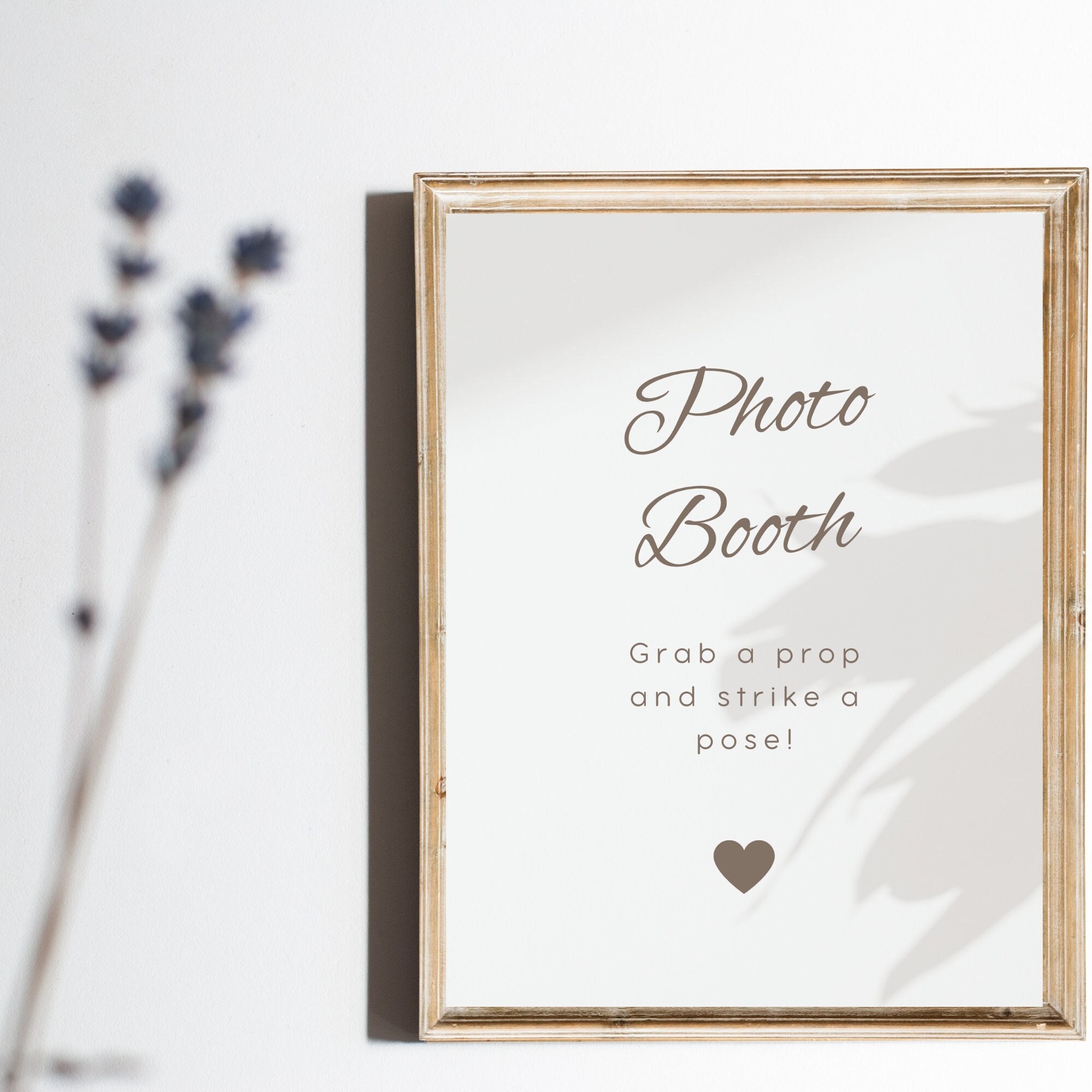 Photo Booth Wedding Sign Printable Instant Download | Wedding Photo ...