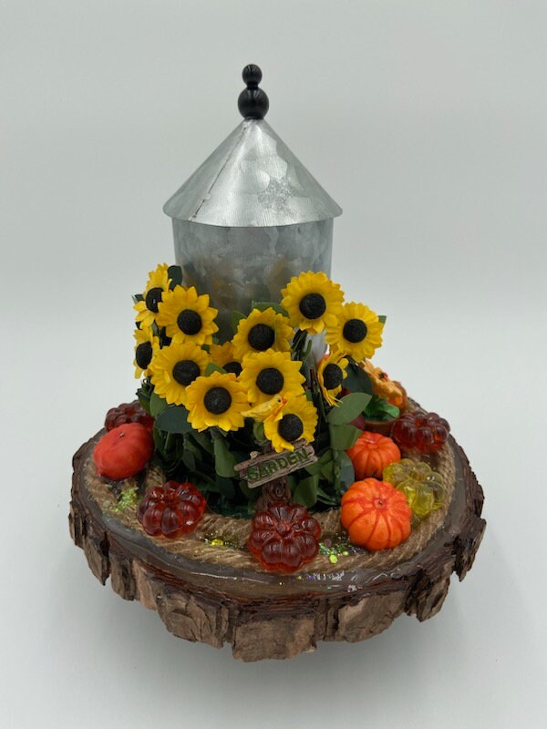 Fall Themed Portable Fairy/gnome Garden With Lights and a Little Glow ...