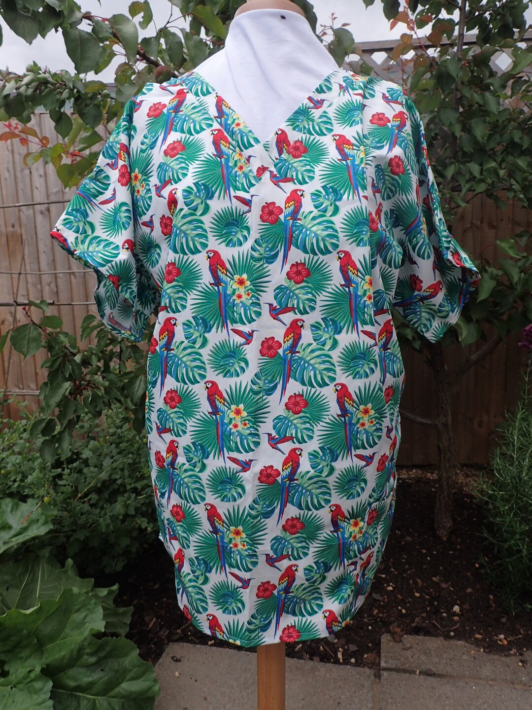 Cotton Scrub Top - Parrots - Etsy