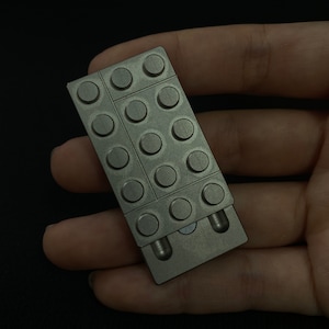 Magnetic Metal Push Card Building Blocks Stainless Steel Decompression ...