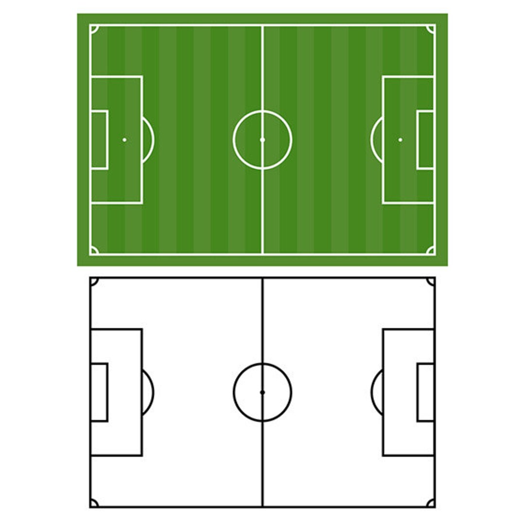 Soccer Football Field SVG, PNG Files. Digital Download - Etsy